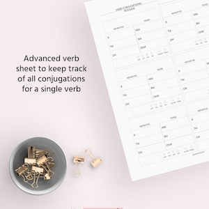 Russian русский Language Verb Conjugation Practice Printable Worksheets ...