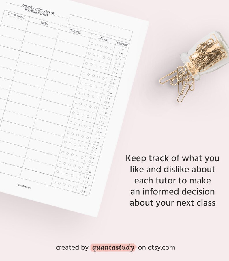 Online Language Learning Class Summary Tutor Tracking Sheets - Etsy