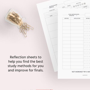 Student Planning Printable Bundle Productivity Worksheet Pomodoro ...