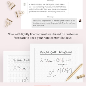 Organic Chemistry Note Sheet Printable Pack – Student Mechanism Hexagon ...