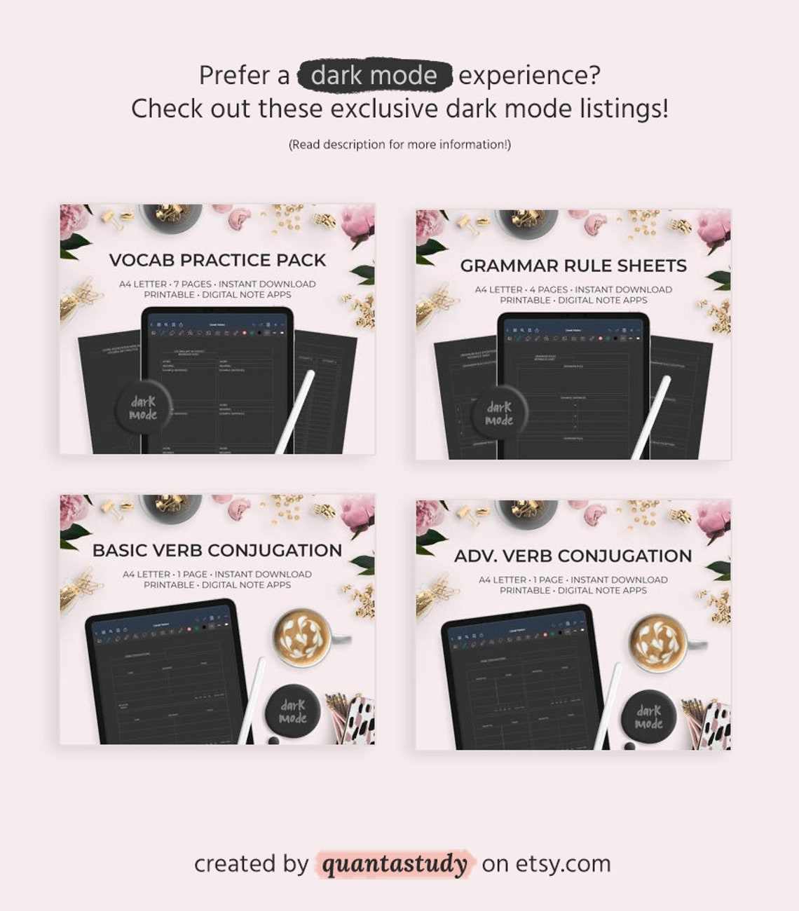 Vocab Practice Pack Printable Language Learning Sheets - Etsy España