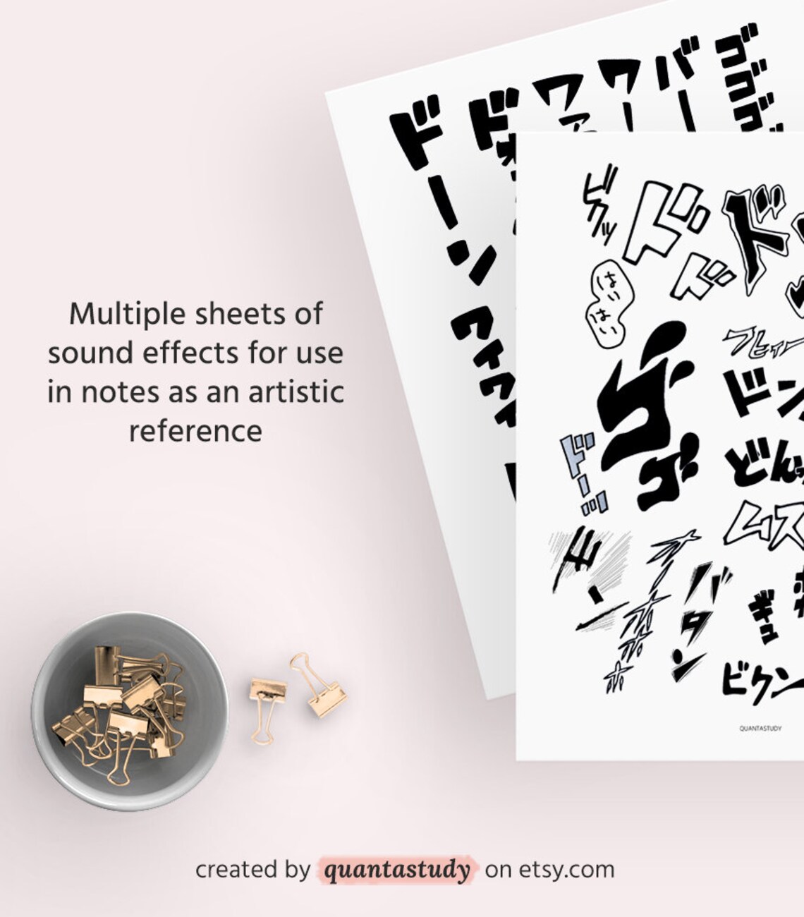 Japanese Sound Effects SFX Digital Stickers Manga Anime - Etsy