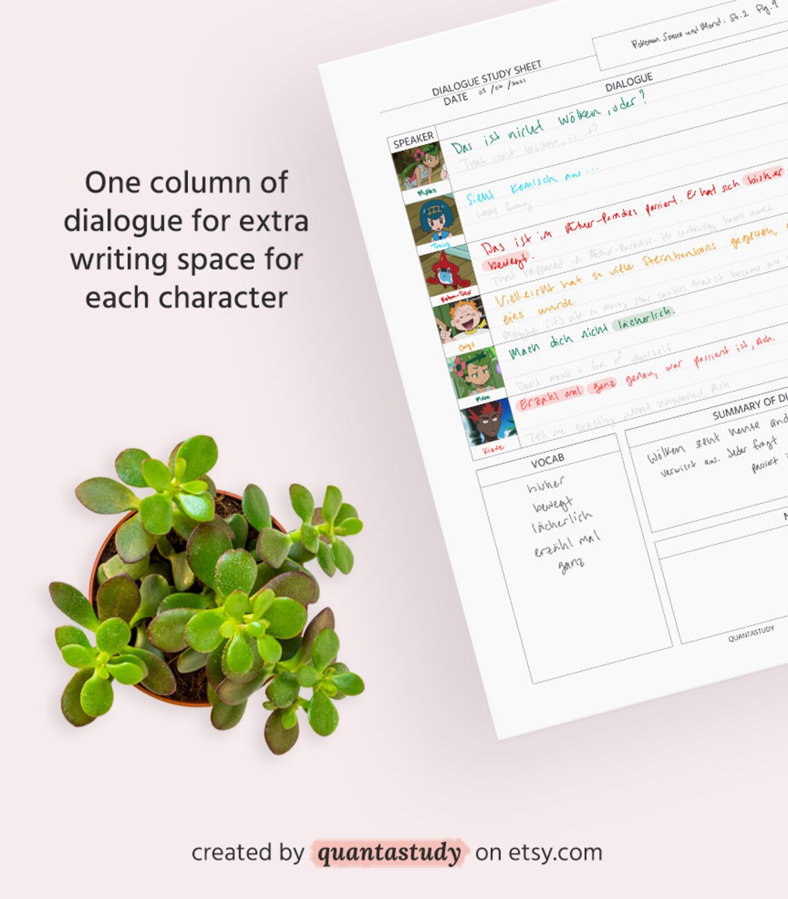 Dialogue Practice Pack Printable Language Learning Vocabulary - Etsy