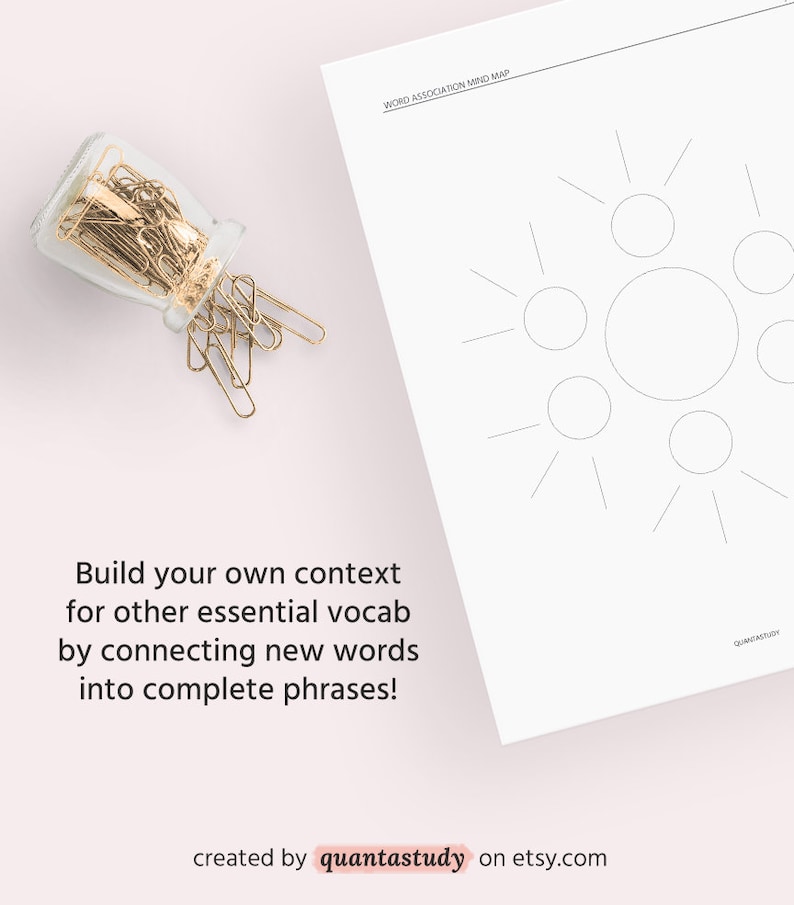 Vocab Practice Pack Printable Language Learning Sheets - Etsy