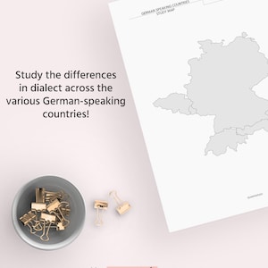 German Speaking Countries Maps Printable Instant Download Language ...