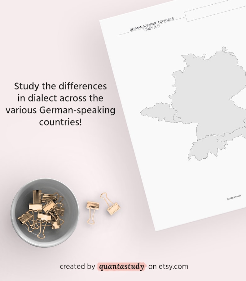 German Speaking Countries Maps Printable Instant Download | Etsy