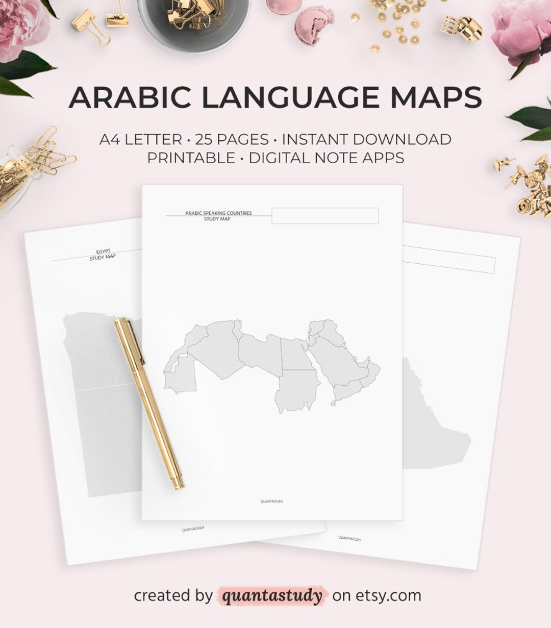 Arabic Speaking Countries Maps – Map of Egypt Saudi Arabia Iraq Morocco ...