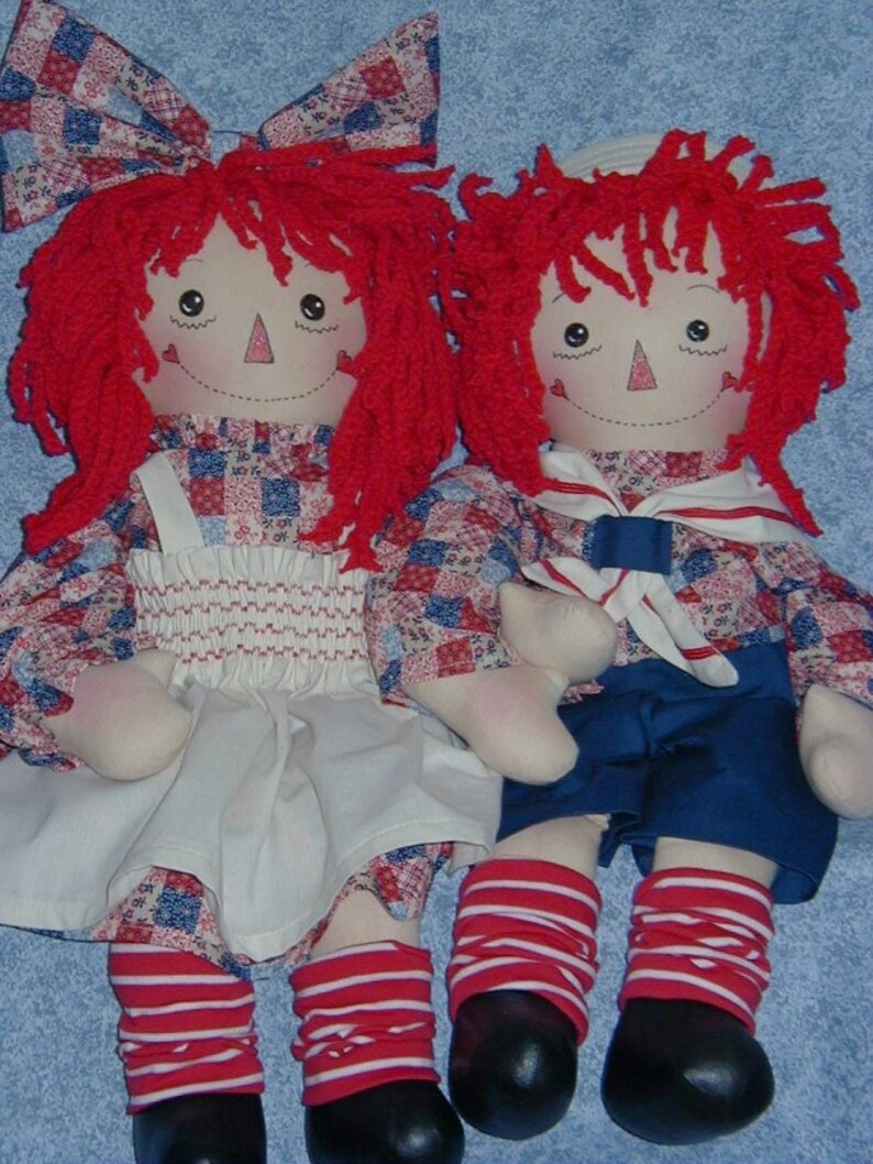 Instant Download Raggity Twins 20 Inch Cloth Rag Doll Pattern - Etsy