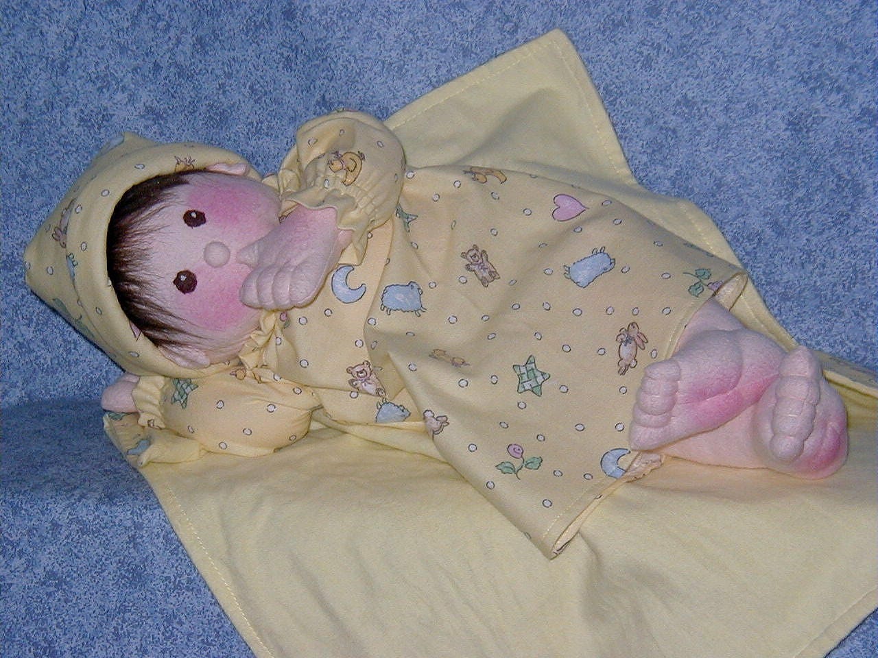 Instant Download Flannel Baby Doll Pattern, Soft-sculpted Cloth Doll ...