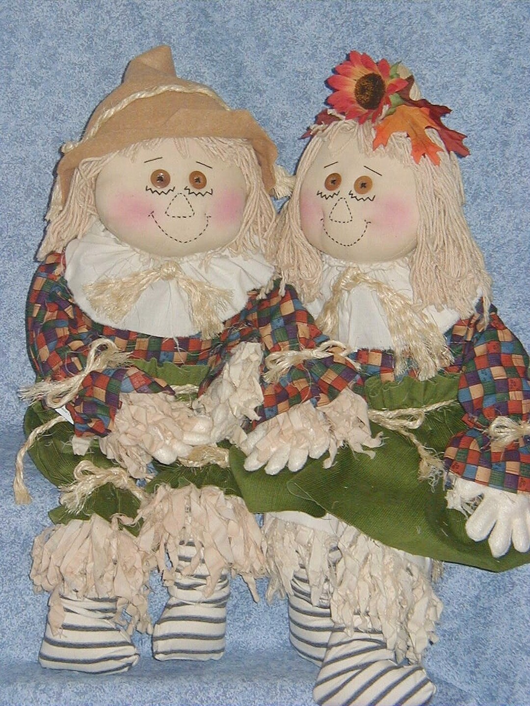 Instant Download - Ned & Nellie Fall Scarecrow Cloth Doll Pattern - Etsy