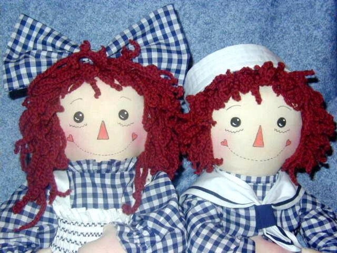 Instant Download Raggity Twins 20 Inch Cloth Rag Doll Pattern - Etsy