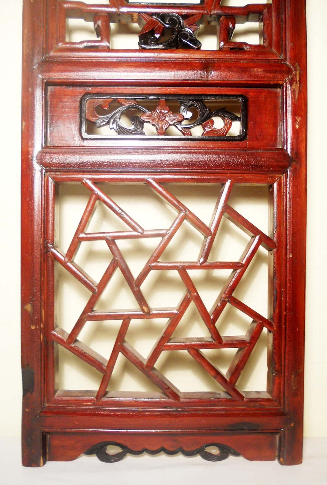 Antique Chinese Screen Panels 2853 Pair Cunninghamia Wood | Etsy