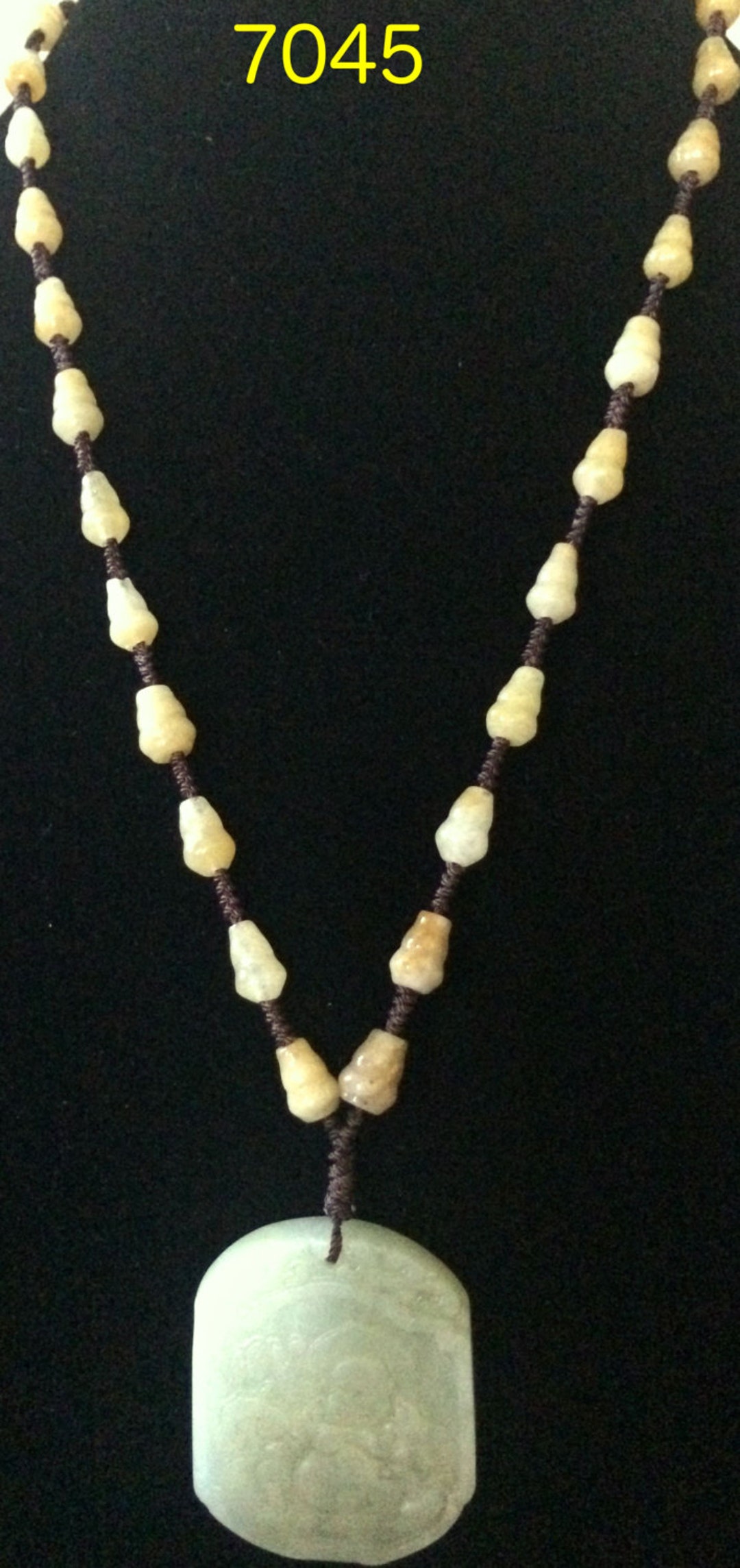 Natural Jadeite Translucent Green Jade Necklace 7045 - Etsy