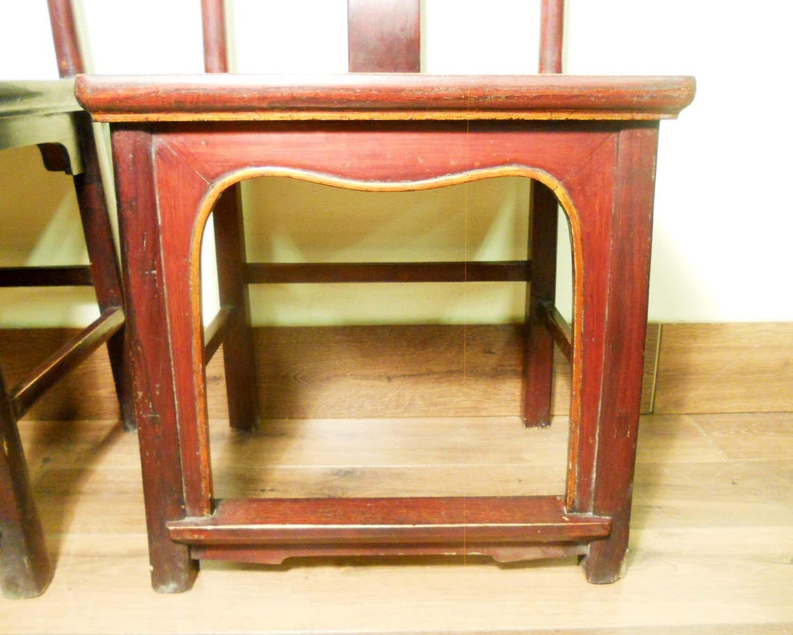 Antique Chinese High Back Chairs pair 5767 Circa | Etsy