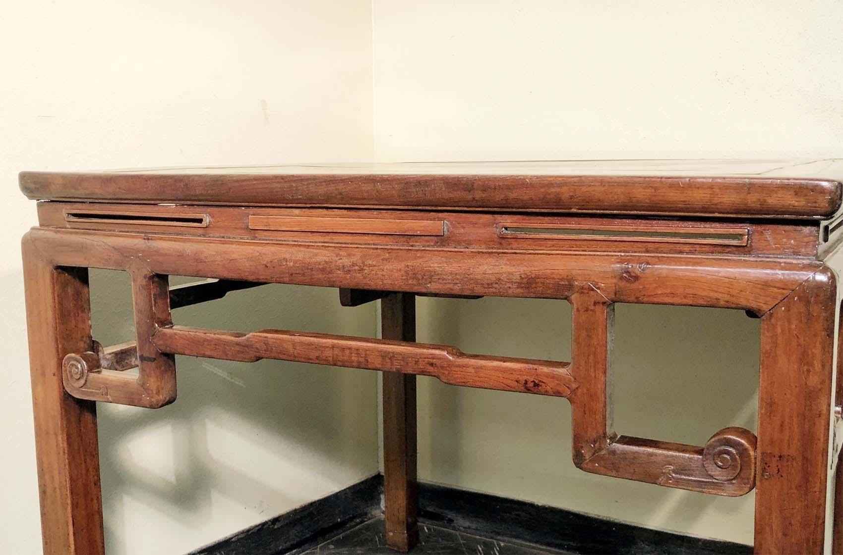 Antique Ming Square Dining/game Table (3585), Zelcova, Circa 1800-1849 ...