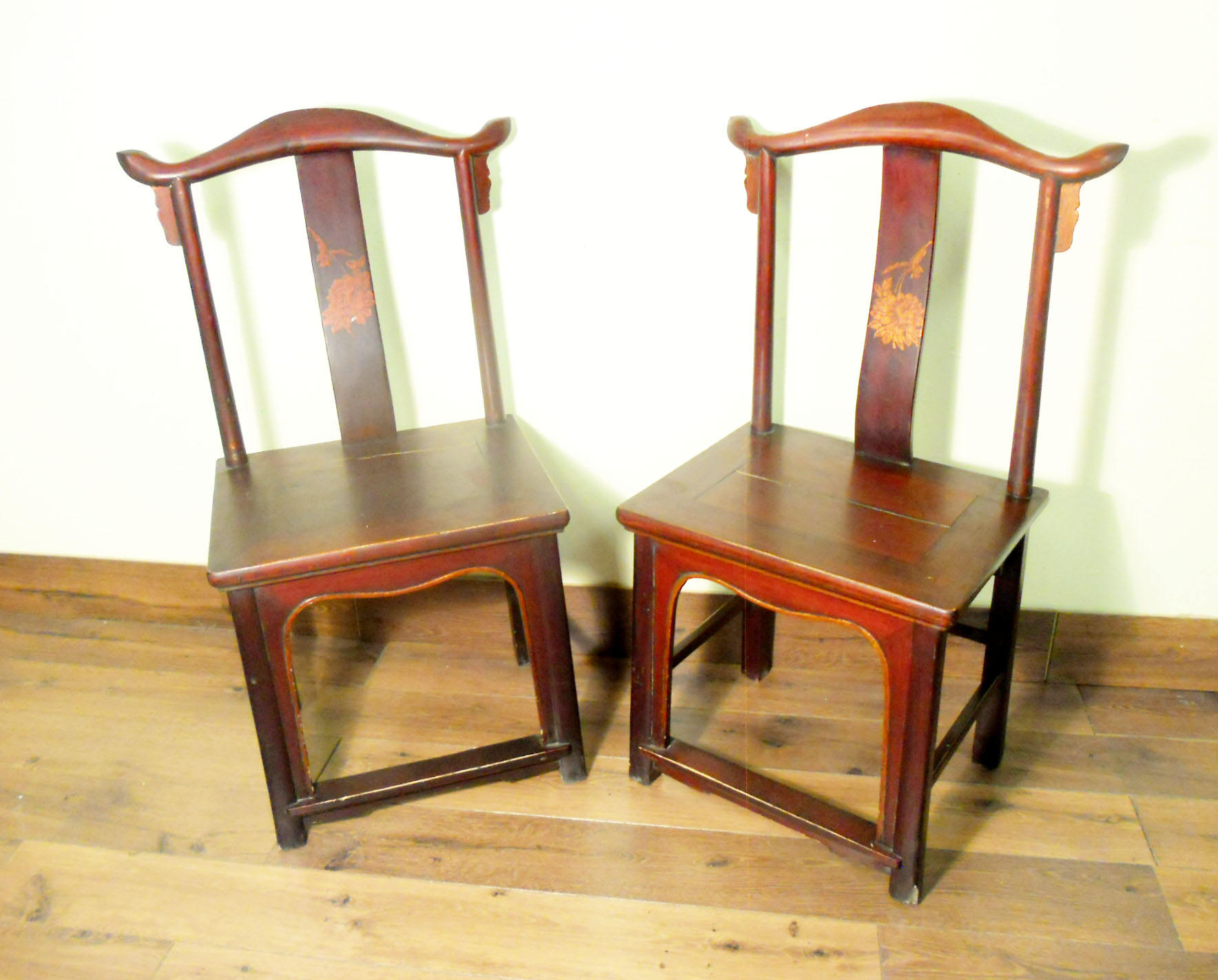 Antique Chinese High Back Chairs pair 5767 Circa - Etsy