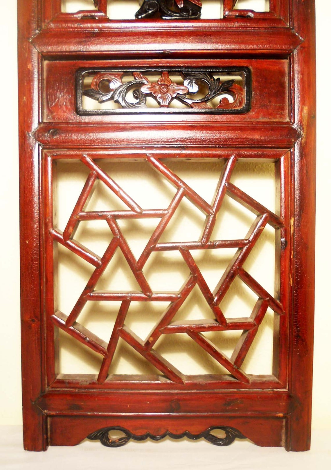 Antique Chinese Screen Panels 2853 Pair Cunninghamia Wood | Etsy