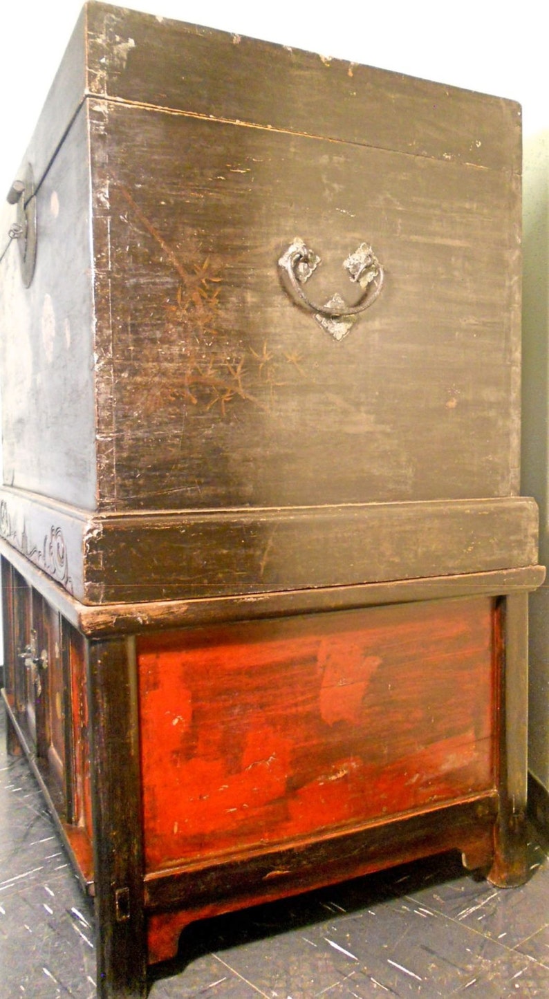 Antique Chinese Hand-painted Chest on Chest 5979, Circa 1800-1849 - Etsy