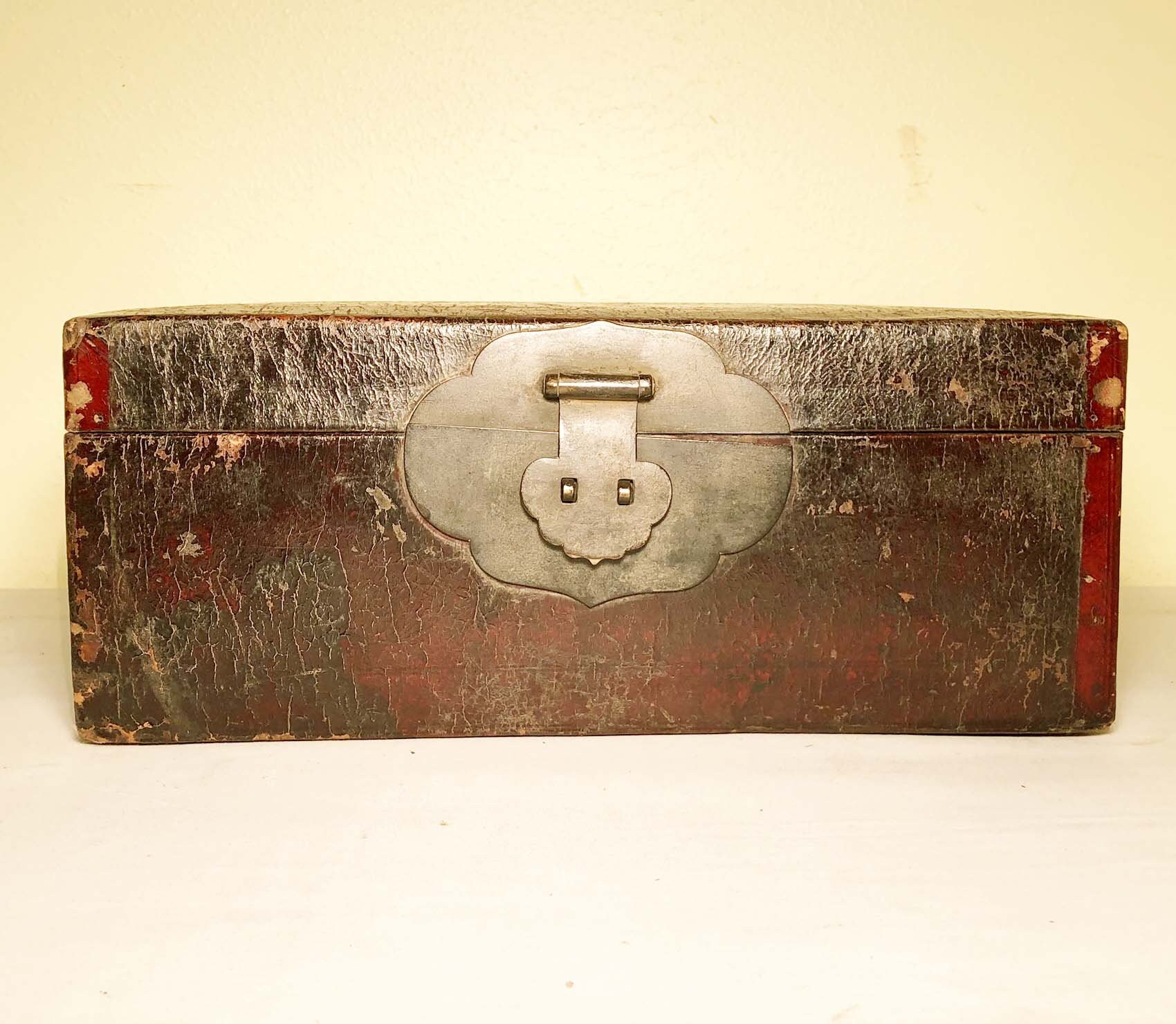 Antique Chinese Leather Box (3487), Circa Mid of 19th Century - Etsy