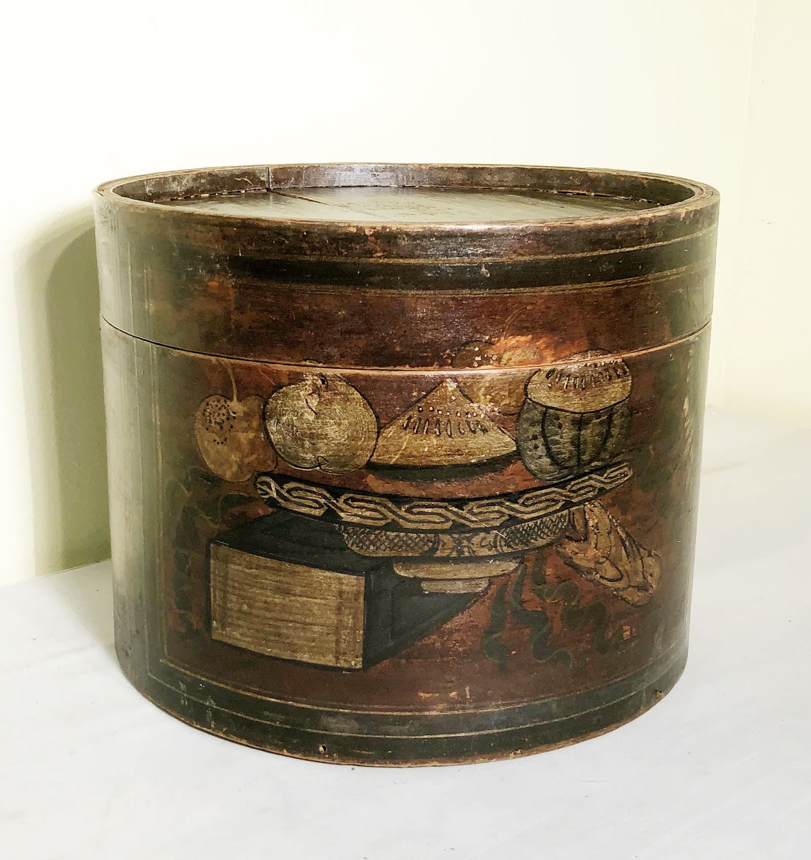 Antique Chinese Hat Box (3406) - Etsy