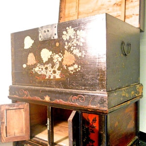 Antique Chinese Hand-painted Chest on Chest (5978), Circa 1800-1849 - Etsy
