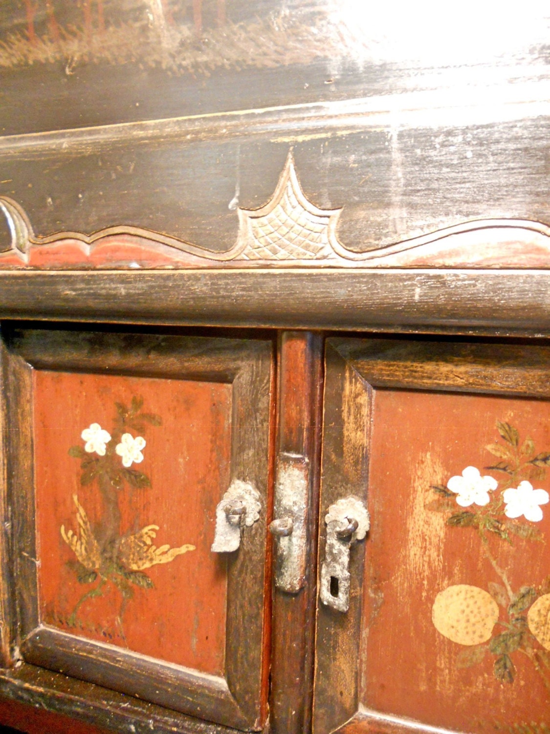 Antique Chinese Hand-painted Chest on Chest 5979, Circa 1800-1849 - Etsy
