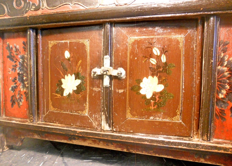 Antique Chinese Hand-painted Chest on Chest (5978), Circa 1800-1849 - Etsy