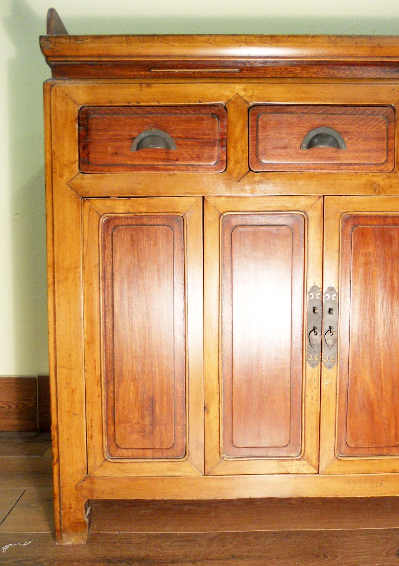Antique Chinese Rosewood/yellow Zelkova Sideboard 5533, Circa 1850-1899 ...