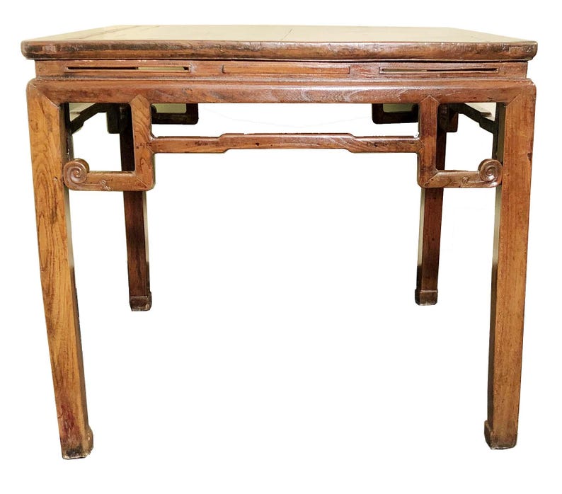 Antique Ming Square Dining/game Table (3585), Zelcova, Circa 1800-1849 ...