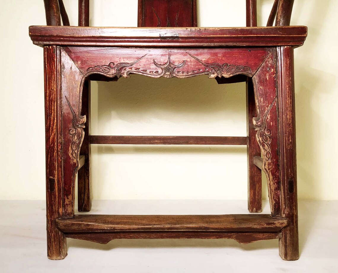 Antique Chinese High Back Arm Chairs (5885) (pair), Circa 1800-1849; We ...