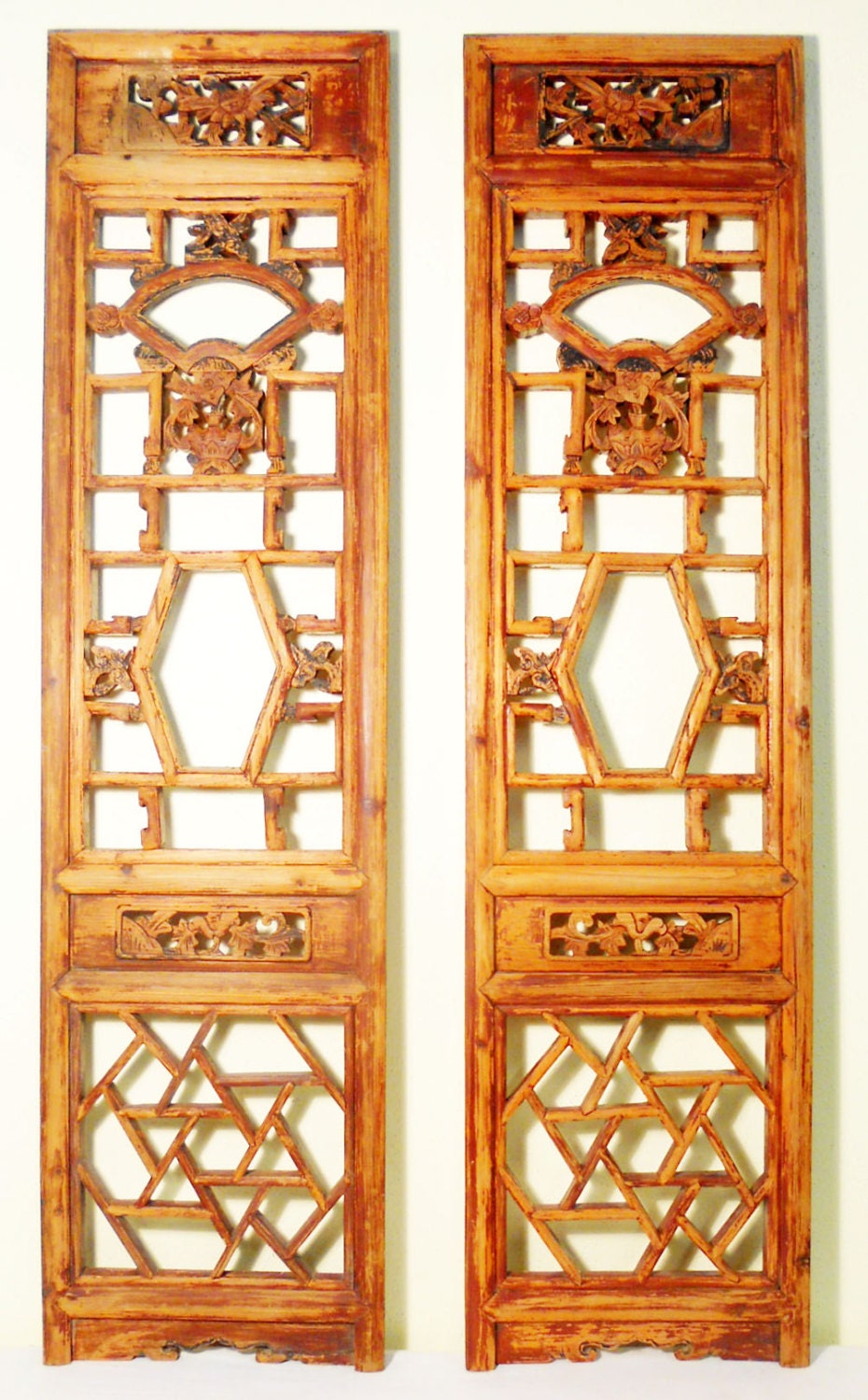 Authentic Antique Chinese Screen Panels 5120 pair - Etsy