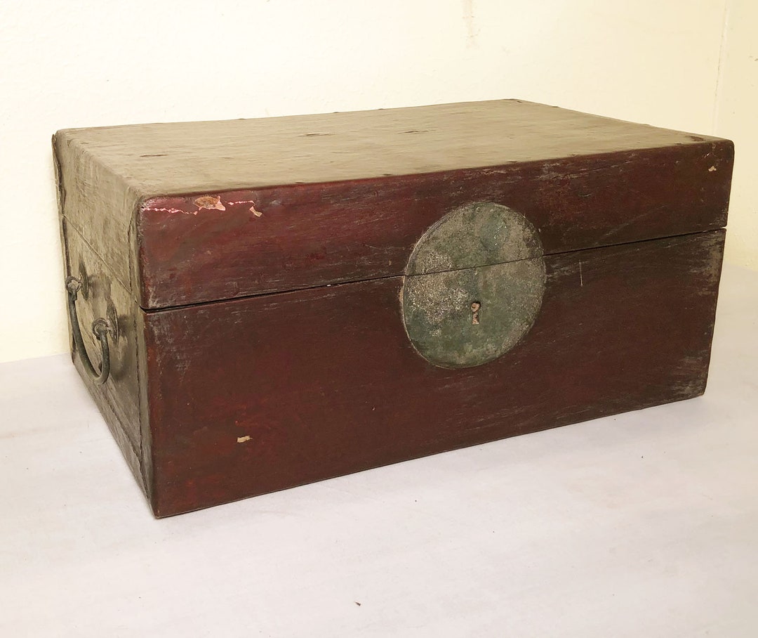 Antique Chinese Leather Box (3439), Circa Mid of 19th Century - Etsy