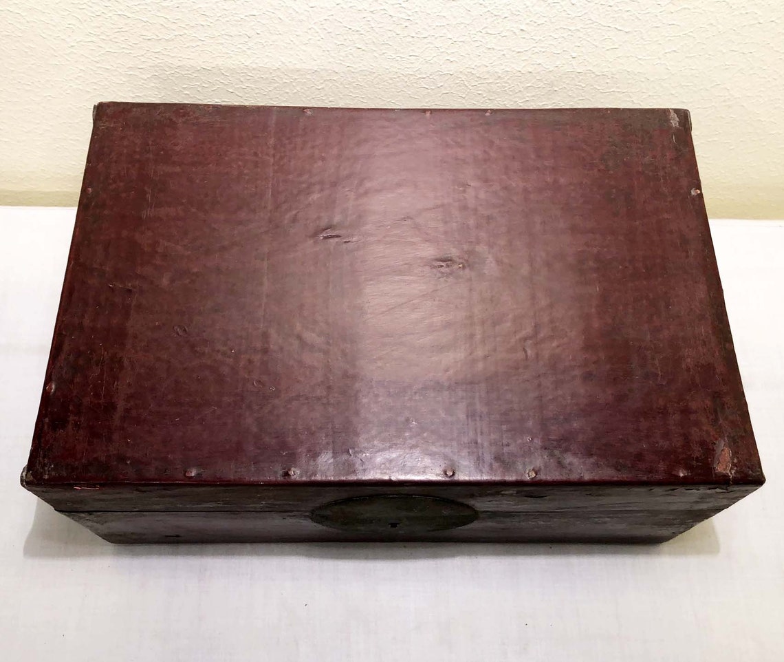 Antique Chinese Leather Box (3439), Circa Mid of 19th Century - Etsy