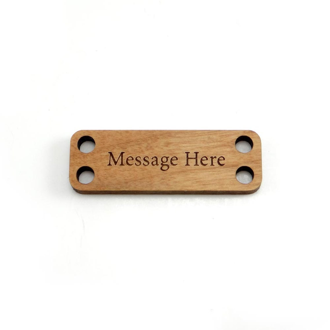 50 Personalized Wood Rectangle Tags 1.5 X .5 Inch Custom - Etsy
