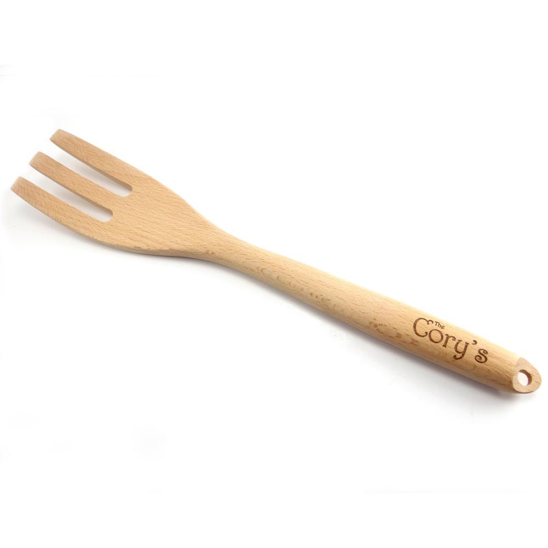 Custom, Personalized, Engraved Wood Serving Fork - Etsy