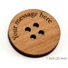 Personalized Wood Buttons 1 Inch Custom Engraved Buttons - Etsy