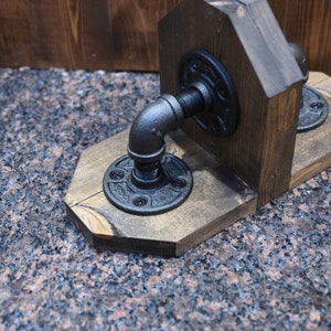 Industrial Pipe Book Ends - Etsy