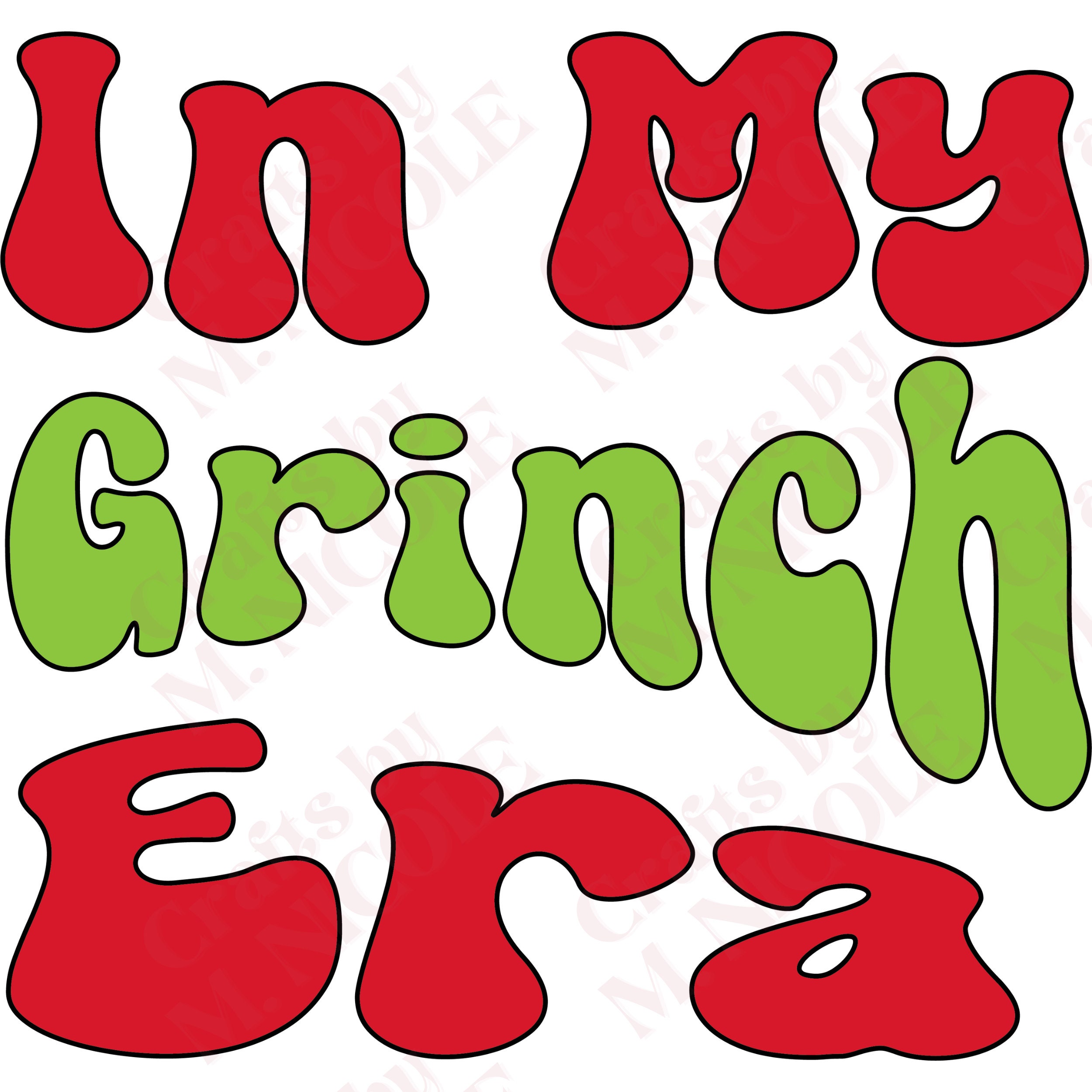 In My Grinch Era, Christmas SVG PNG, Digital Download - Etsy