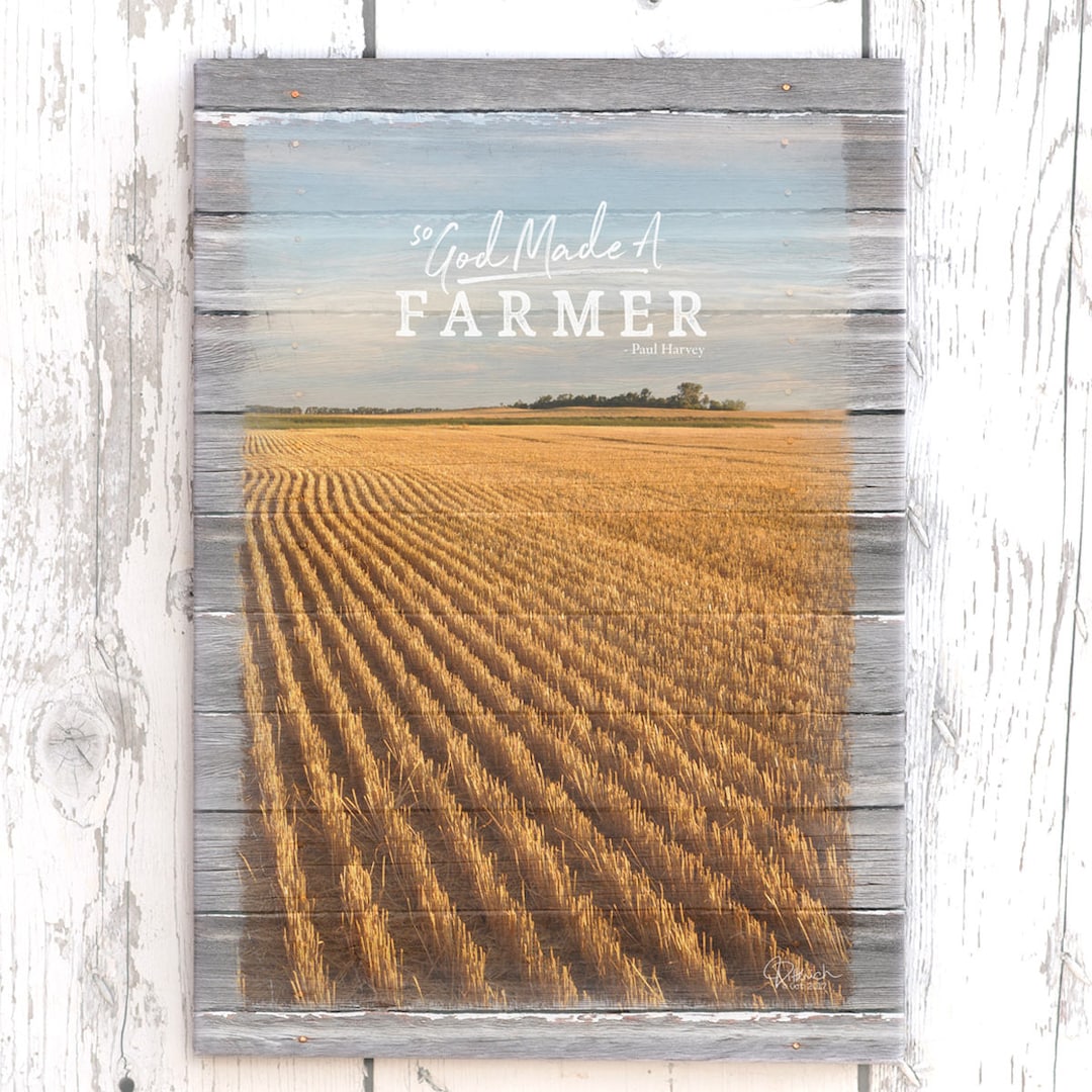 So God Made a Farmer Farm Print - Etsy