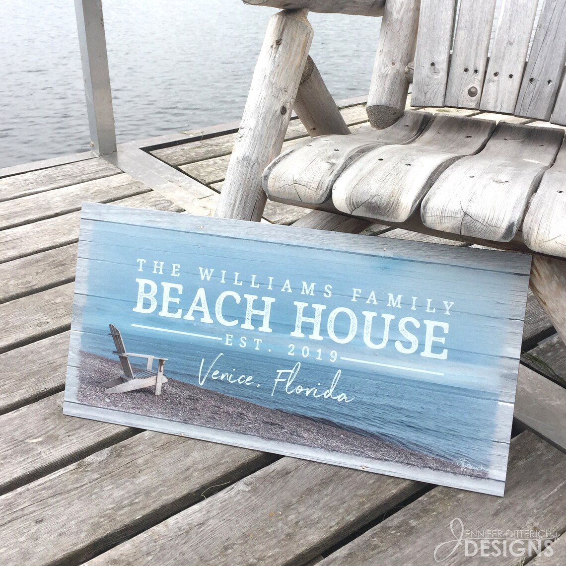 Outdoor Beach House Sign Personalized With Family Name - Etsy