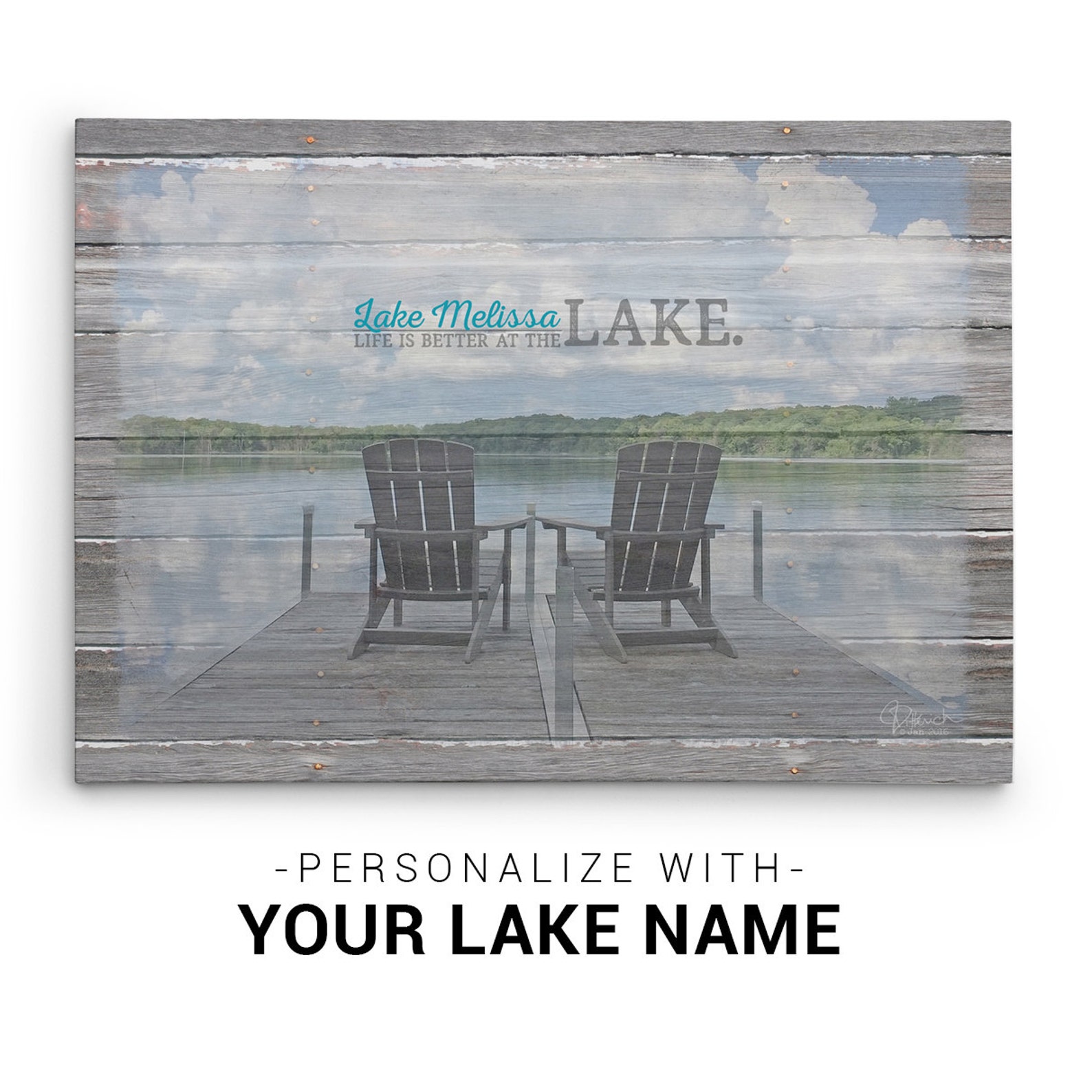 Custom Lake Name Sign Personalized Lake House Decor Photo - Etsy