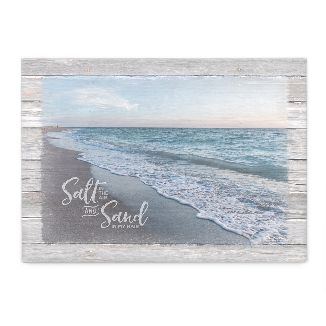 Coastal Decor Print; Salt in My Hair and Sand in My Hair Beach Print ...