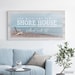 Shore House Personalized Sign Custom Canvas Print for Your Beach House ...