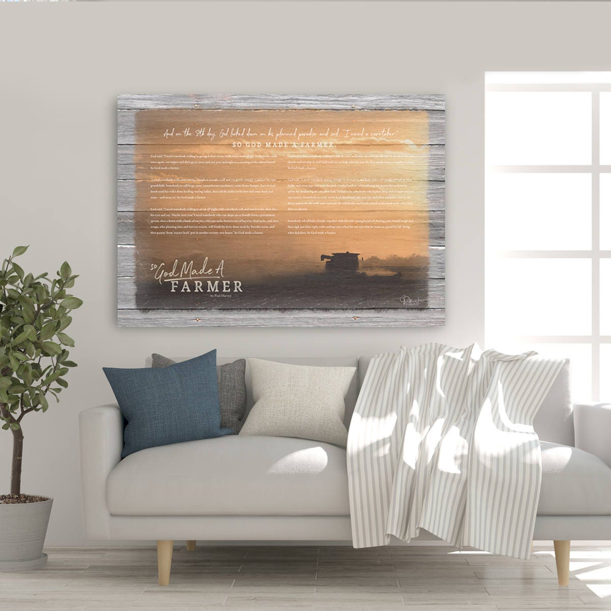 So God Made a Farmer by Paul Harvey Canvas Print so God Made | Etsy