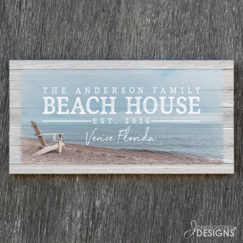 Welcome to Our Beach House Sign Personalized With Last Name - Etsy