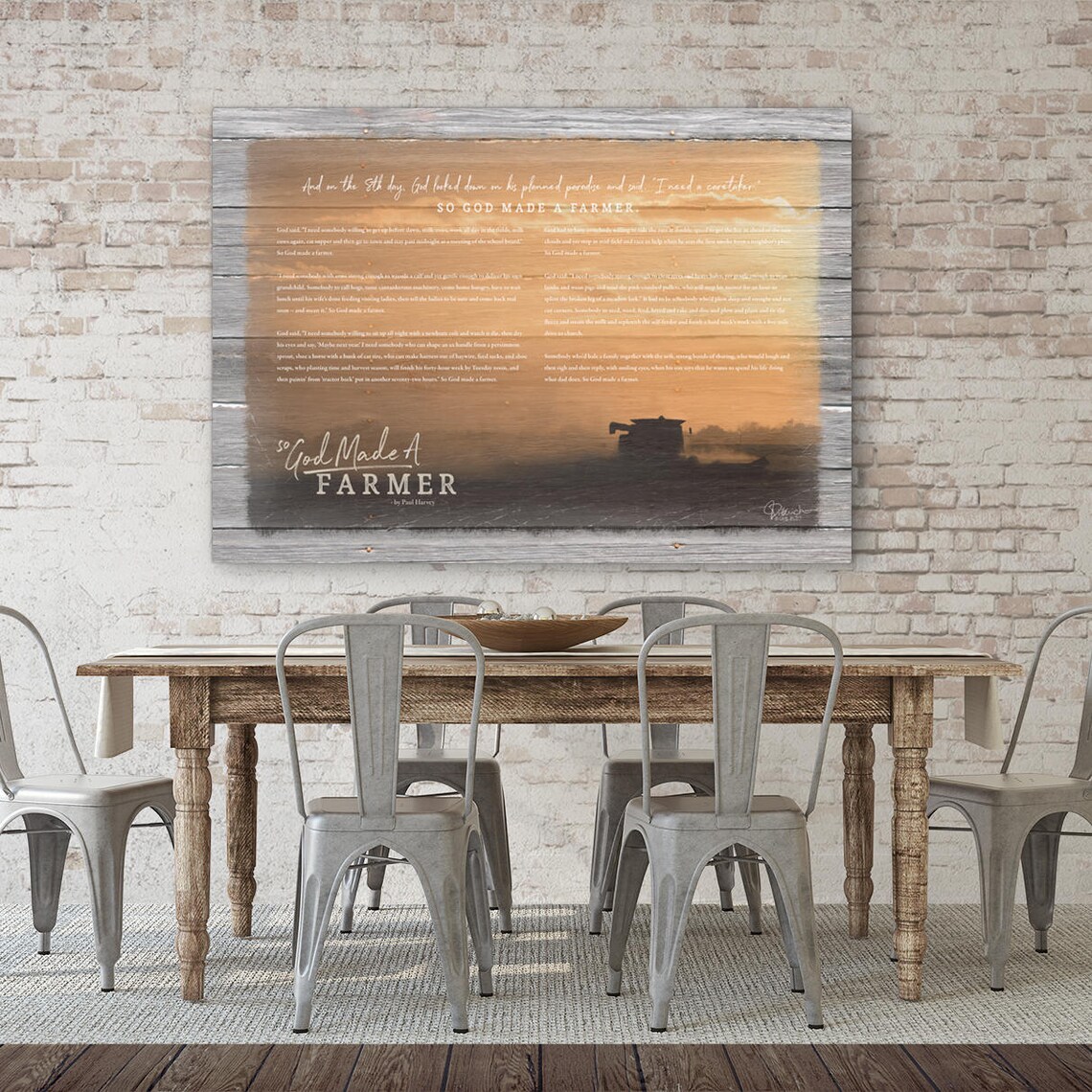 So God Made a Farmer by Paul Harvey Canvas Print so God Made - Etsy