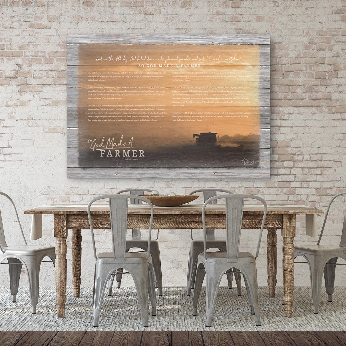 So God Made a Farmer by Paul Harvey Canvas Print so God Made | Etsy