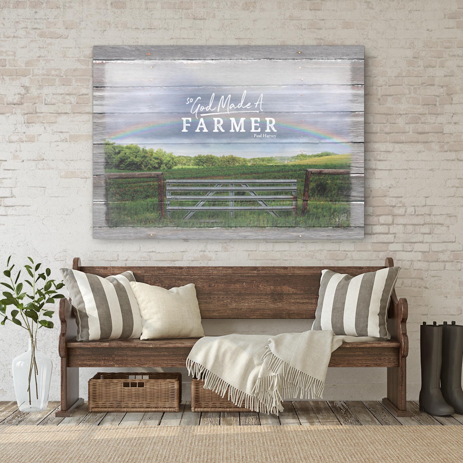So God Made a Farmer Sign Gift for Farmer so God Made a - Etsy