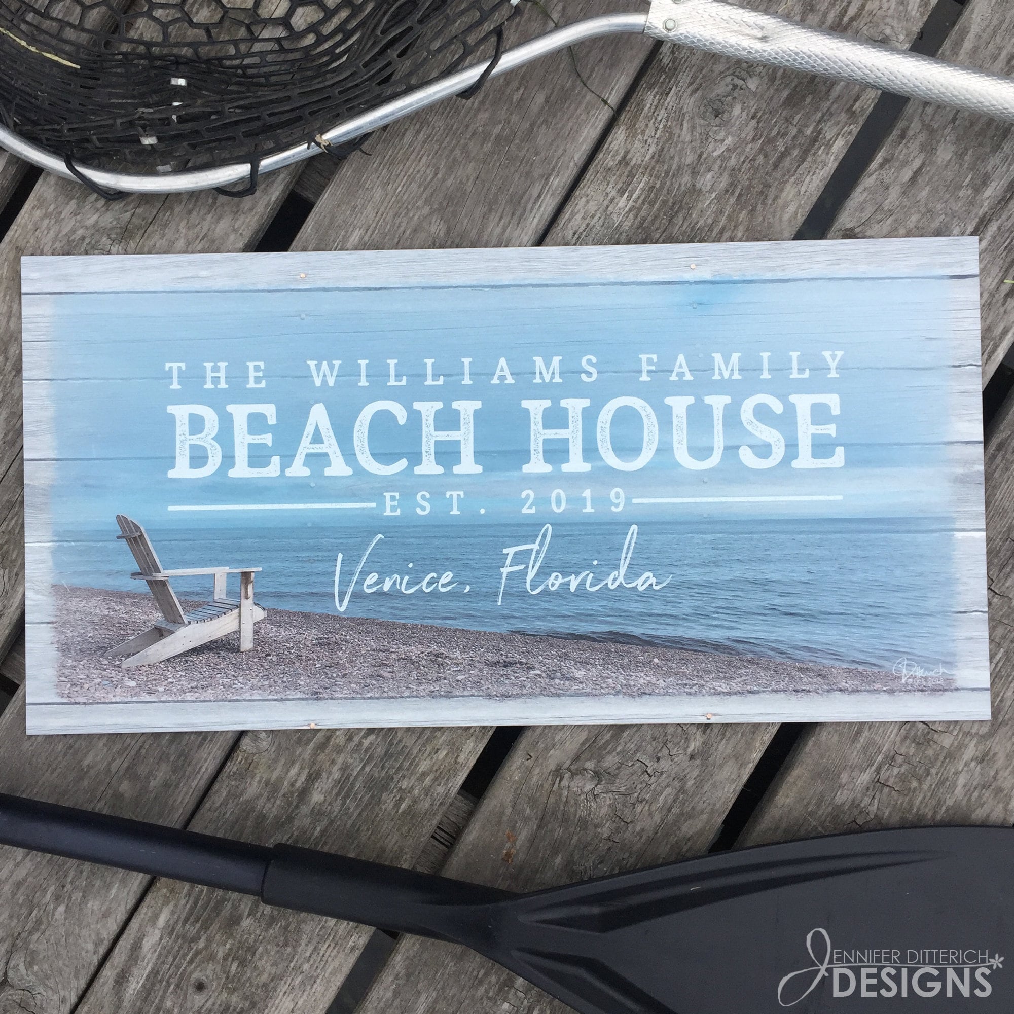 Outdoor Beach House Sign Personalized with Family Name | Etsy