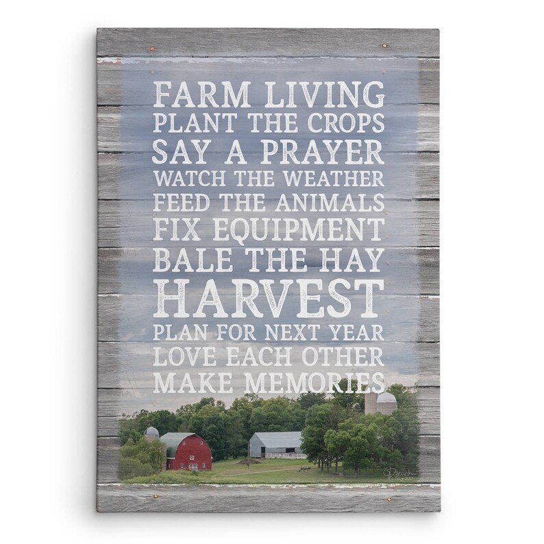 Farm Rules Sign Farm Rules Canvas Print Farm Sign Gift for - Etsy